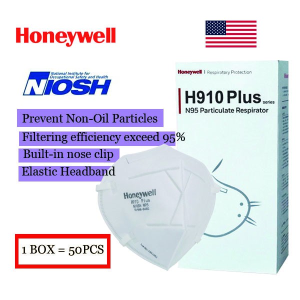 Honeywell H910 Plus Particulate Respirator (N95) 50pcs/Box | Shopee Malaysia