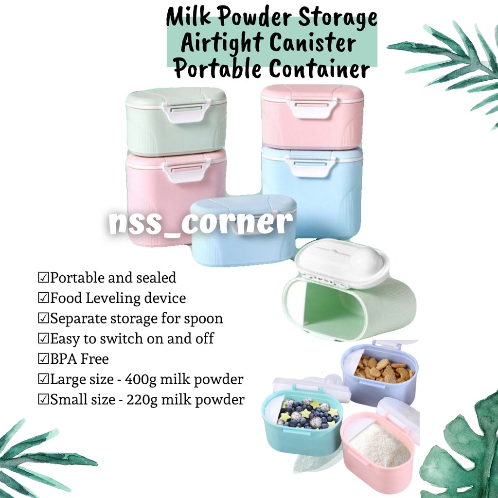 Milk Powder Storage Airtight Canister Portable Container | Shopee Malaysia