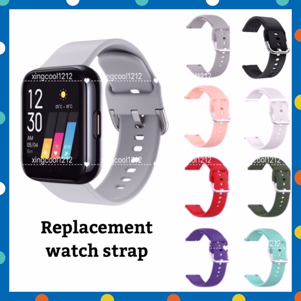 Compatible for Realme watch 1 2 3 pro replacement strap soft silicone ...