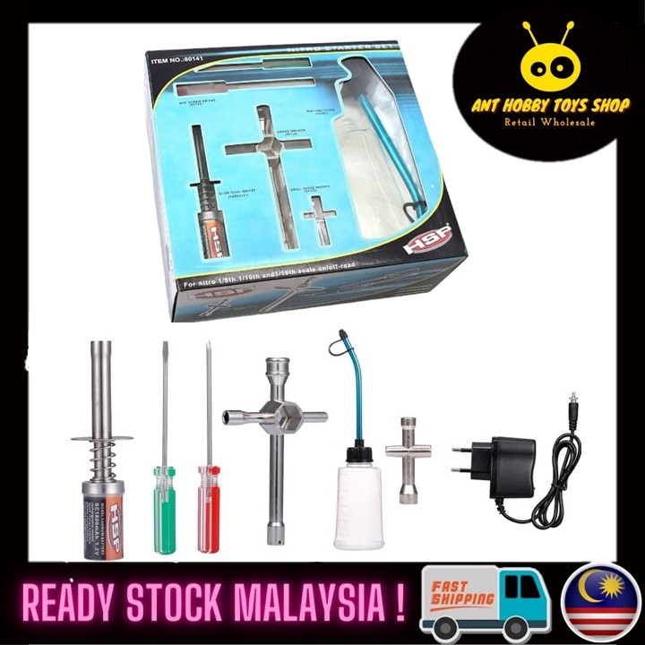 Nitro Starter Kit Set With Box FOR 1/10, 1/8 NITRO RC CAR ,TRUCK, BUGGY ...