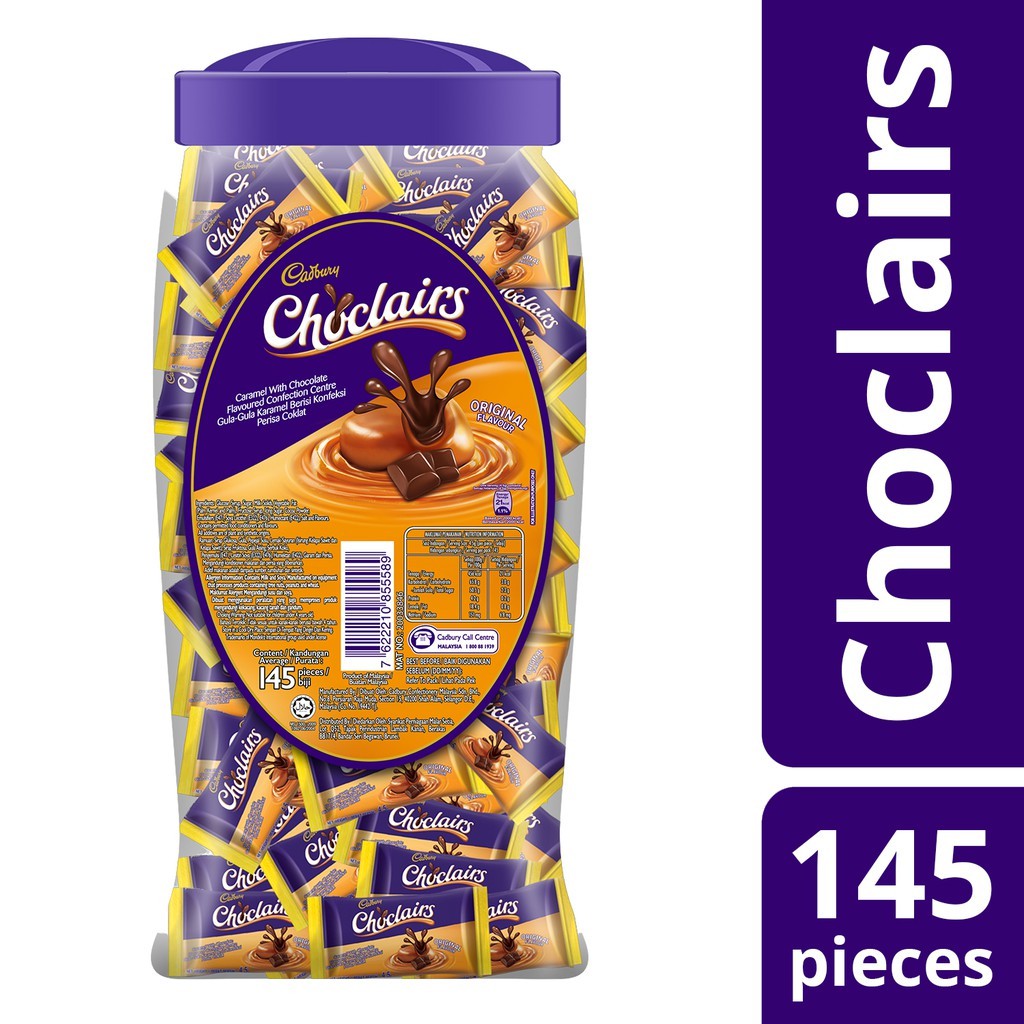 Cadbury Choclairs Caramel Jar (New Pack) - 145 pcs | Shopee Malaysia