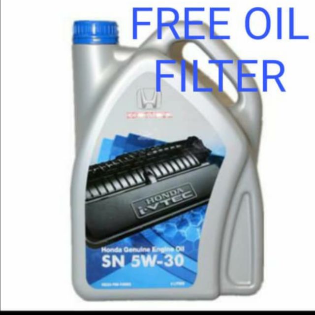 HONDA SEMI SYNTHETIC 5W-30 ENGINE OIL 4LITRE | Shopee Malaysia