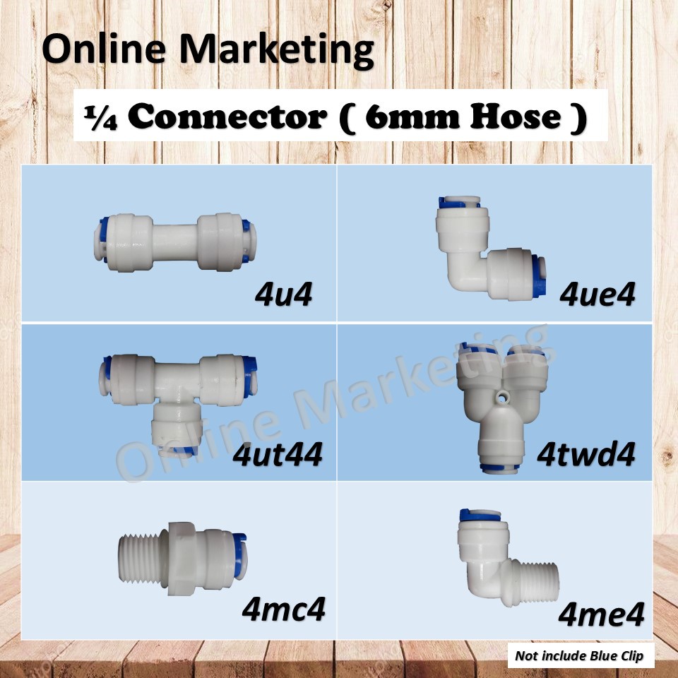 Water Filter Fitting Connector For RO tube 6mm | Shopee Malaysia