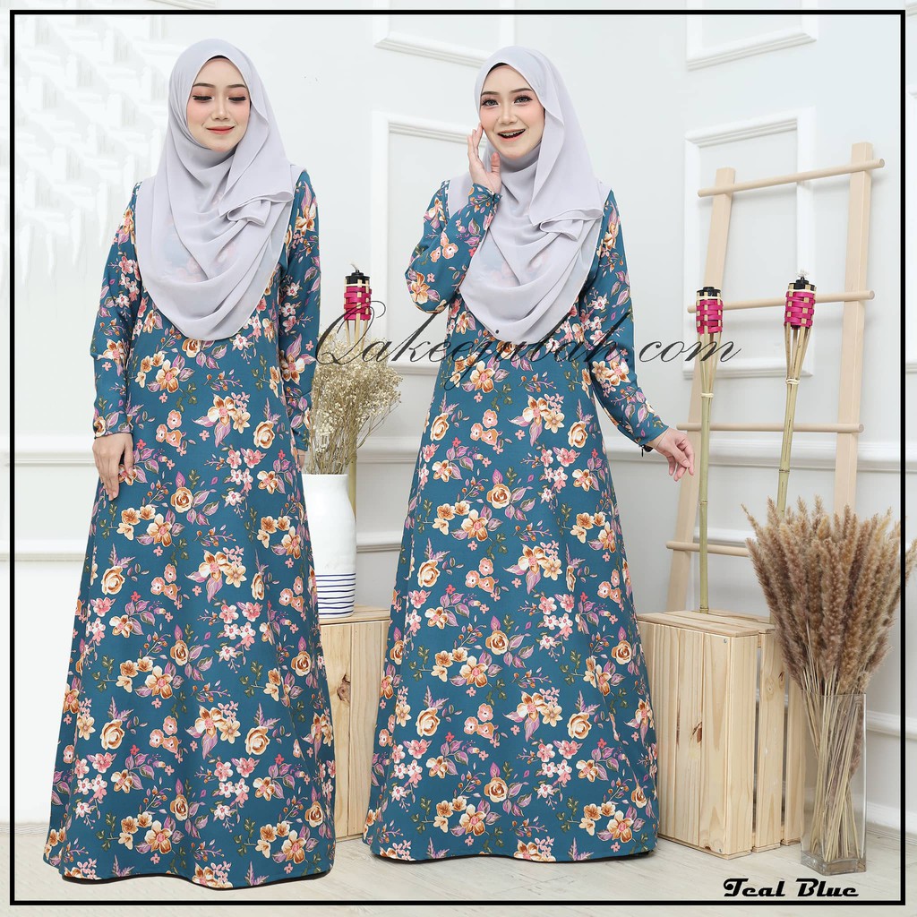 NEW DRESS FLORA Gold Line Ready Stock Edisi Terhad First Come First ...