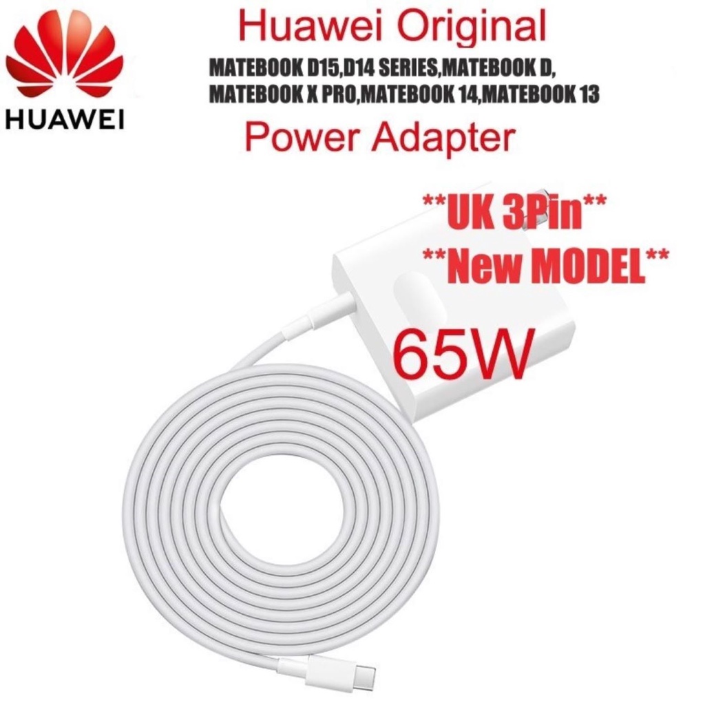Huawei Matebook Laptop Charger 65w **NEW** | Shopee Malaysia