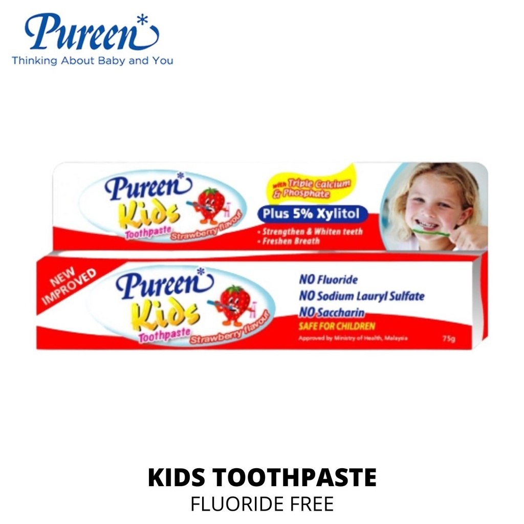 Pureen Kids Toothpaste 40g - Strawberry Flavour | Shopee Malaysia