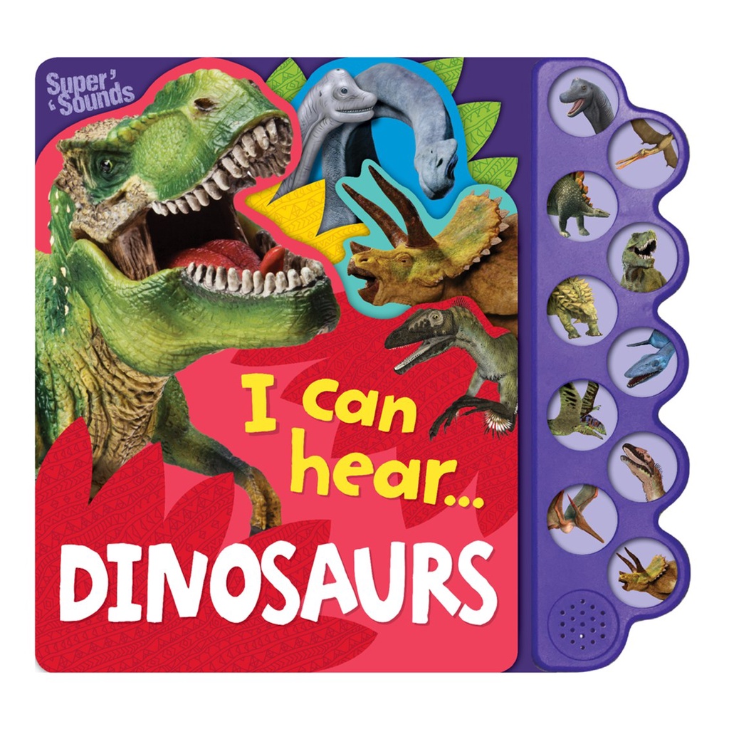 Dinosaurs I Can Hear Sound Board Book With 10 Buttons To Learn All ...