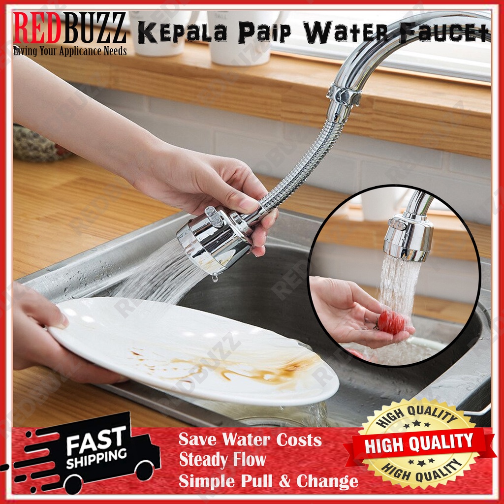 REDBUZZ Kitchen Tapware Faucet Nozzle Kepala Paip Kitchen Sink Tap Head ...
