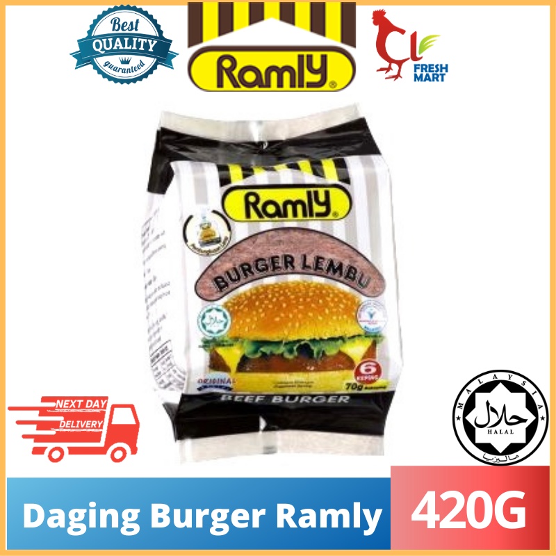 Original Daging Burger Ramly (420g) 70g/6pcs | Shopee Malaysia
