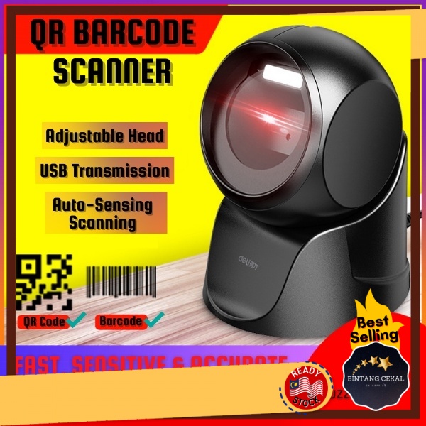 BC Barcode Scanner 2D Omni Laser Stand Table USB Screen QR Code Scan ...