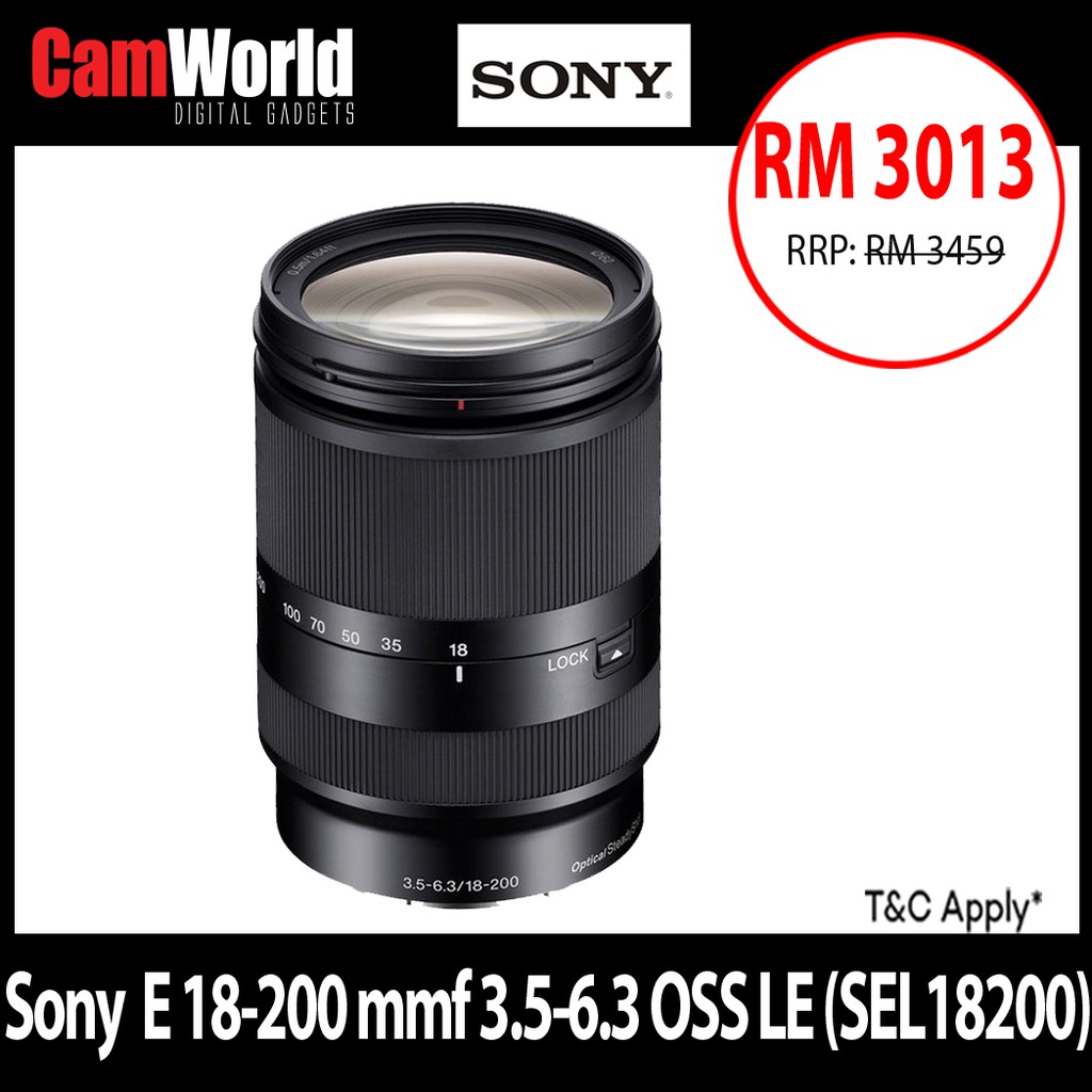 SONY E 18-200 MMF 3.5-6.3 OSS LE (SEL18200) | Shopee Malaysia