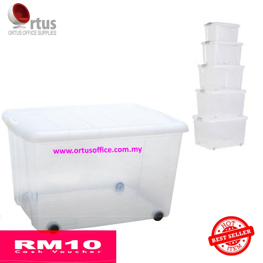 *Lowest Price* Iconic Storage Box With Wheel (20, 56, 77Litre) /Kotak ...