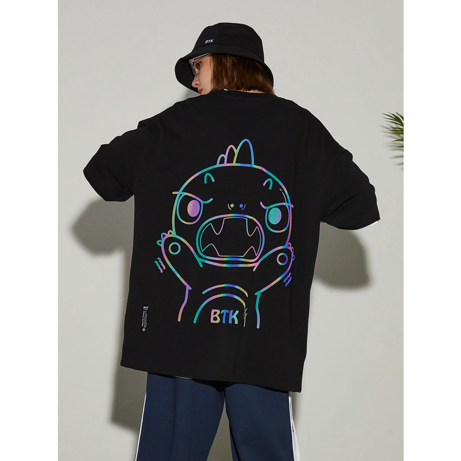 BTK Street Wear Short-Sleeved t-Shirt Men Round Neck Loose Couple New ...