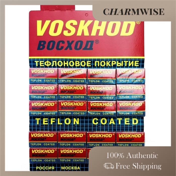 Voskhod Stainless Steel Teflon Coated Double Edge Safety Razor Blade ...