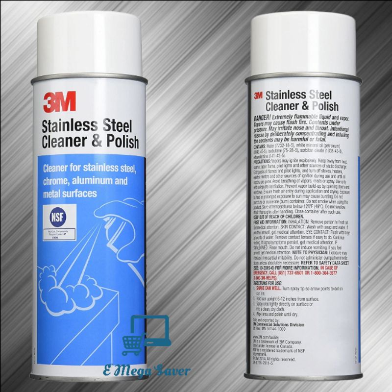 3M Stainless Steel Cleaner & Polish 600g (21oz) | Shopee Malaysia