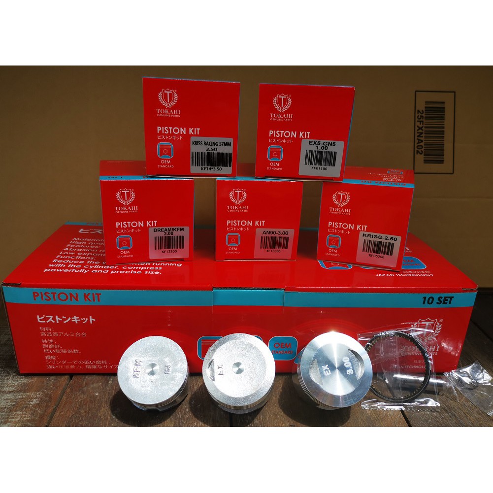 TOKAHI PISTON KIT SRL115 FI/ EGO'S FI SIZE STD,0.25,0.50,0.75,1.00,1.25 ...