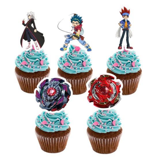 25pcs Beyblade cupcake topper | Shopee Malaysia