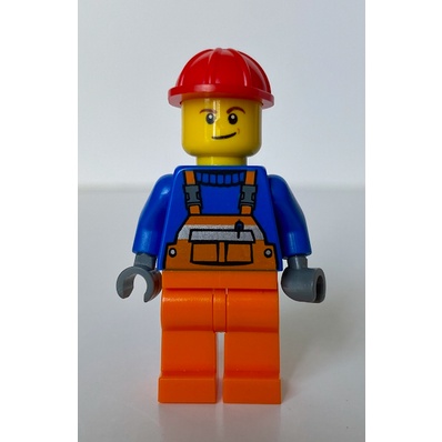 Lego Minifigures City Construction Worker con011 | Shopee Malaysia