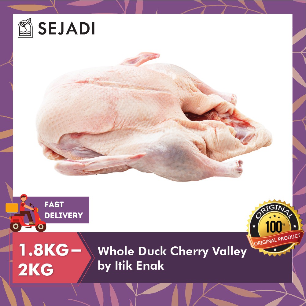 Whole Duck Cherry Valley by Itik Enak - Halal Itik Seekor | BeeCost