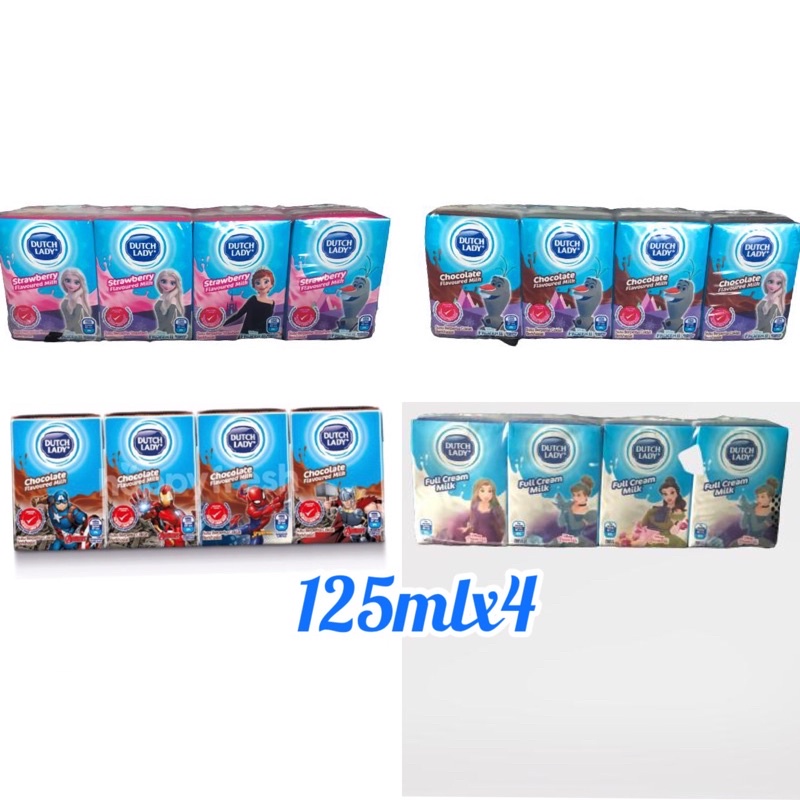 DUTCH LADY MILKY DISNEY/FROZEN /MARVEL FULL CREAM/CHOCOLATE/STRAWBERRY ...