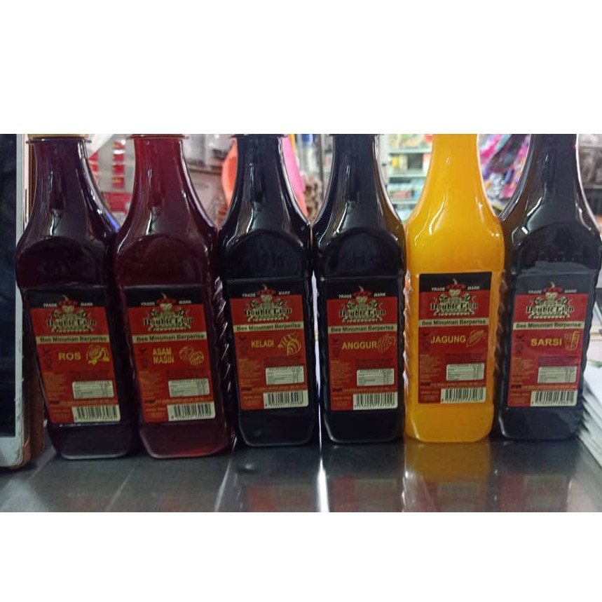 DOUBLE LION Bes Minuman Berperisa boleh campul2 Perisa 375ML | Shopee ...