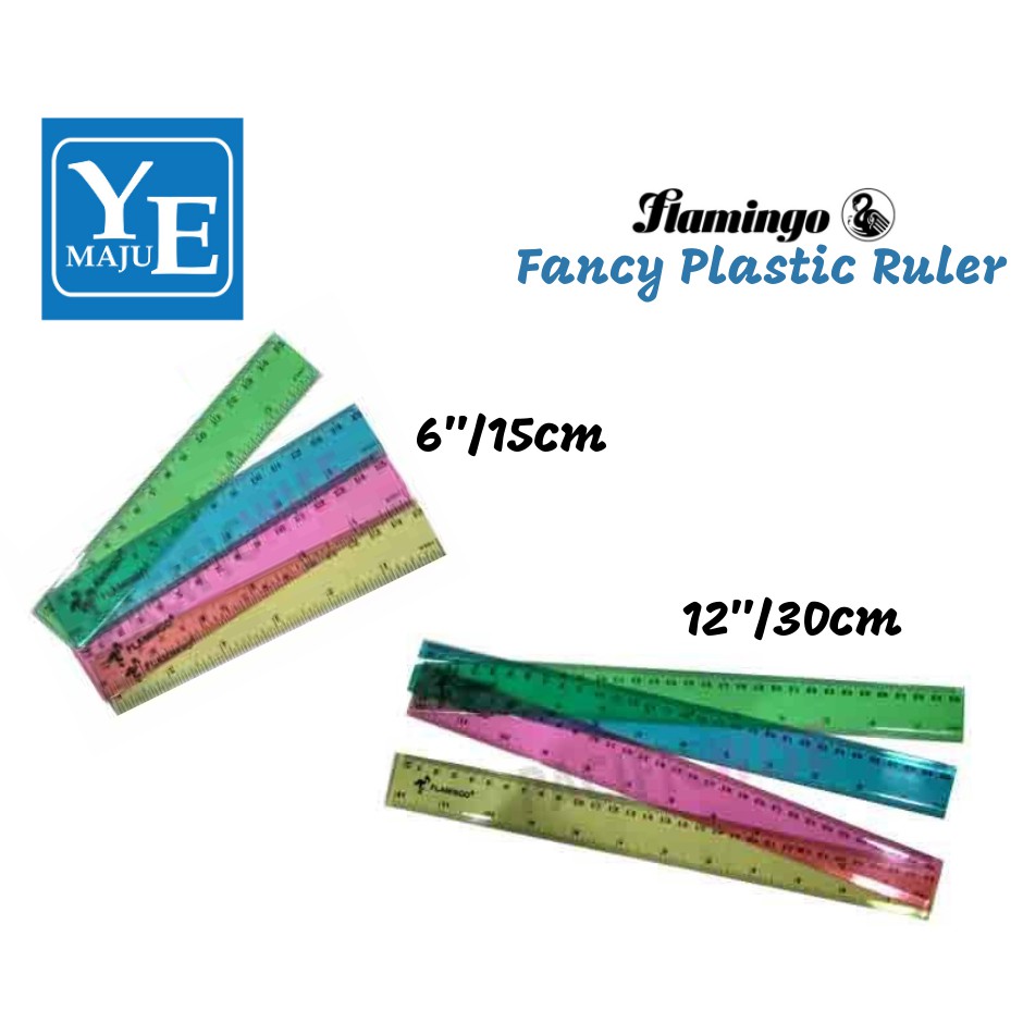 Flamingo Fancy Straight Ruler (15cm/30cm) | Shopee Malaysia