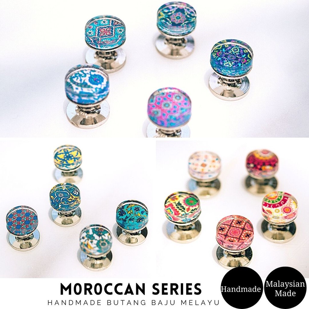 Morocco design handmade butang baju melayu - exclusive modern songket ...