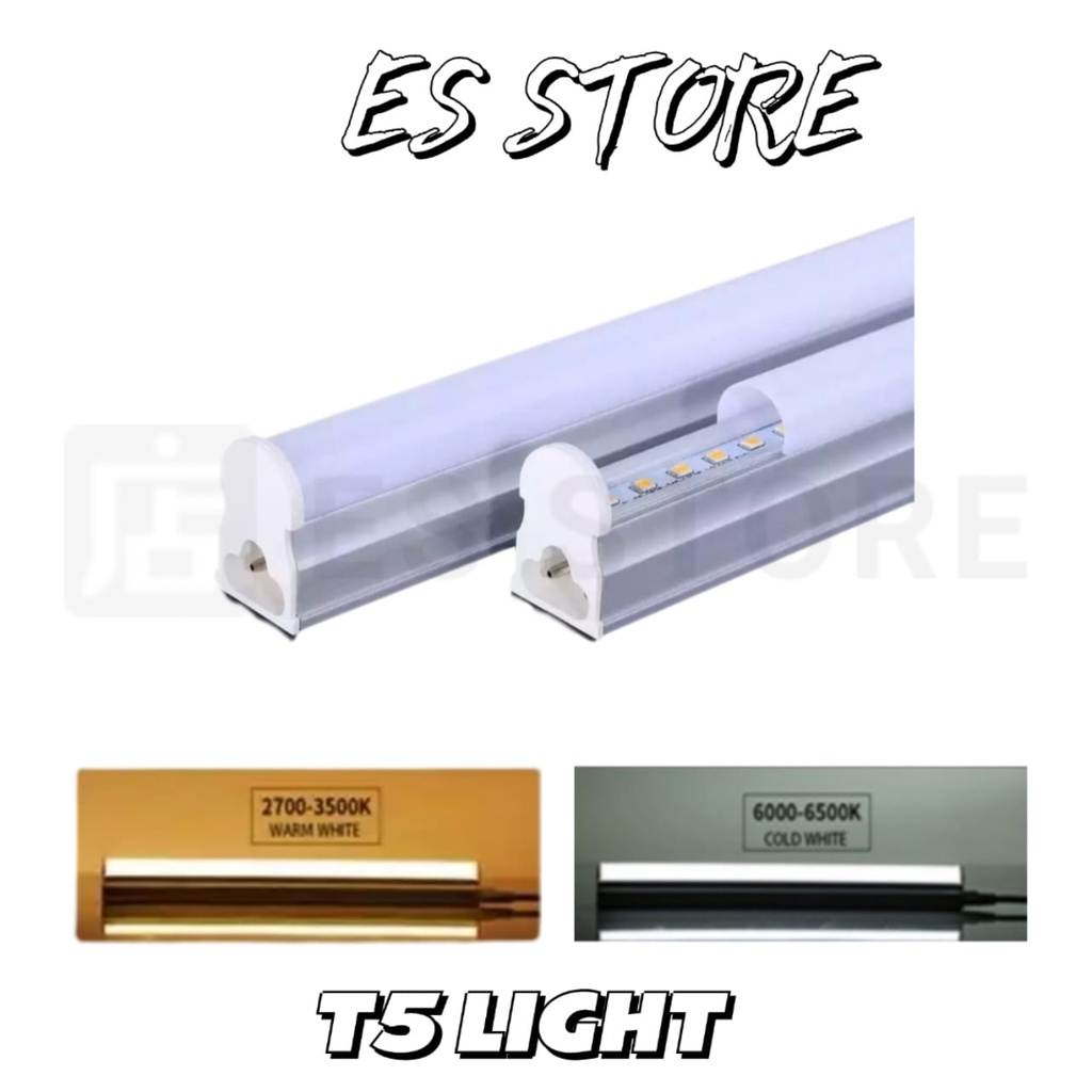High Grade T5 LED Tube Light 1ft / 2ft/ 3/ft/ 4ft Lampu Plaster Siling ...