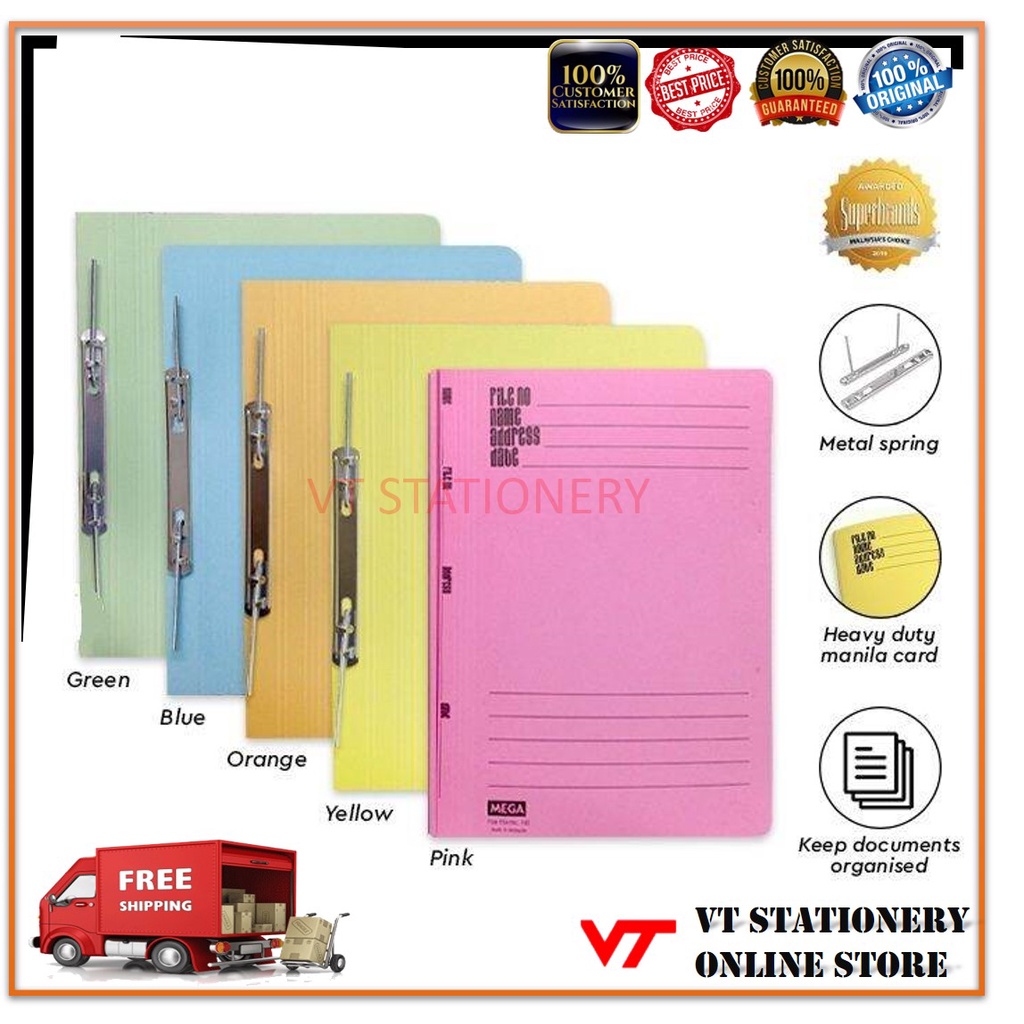 Abba Mega 102 Manila Flat Spring File / Manila File / Spring File ...