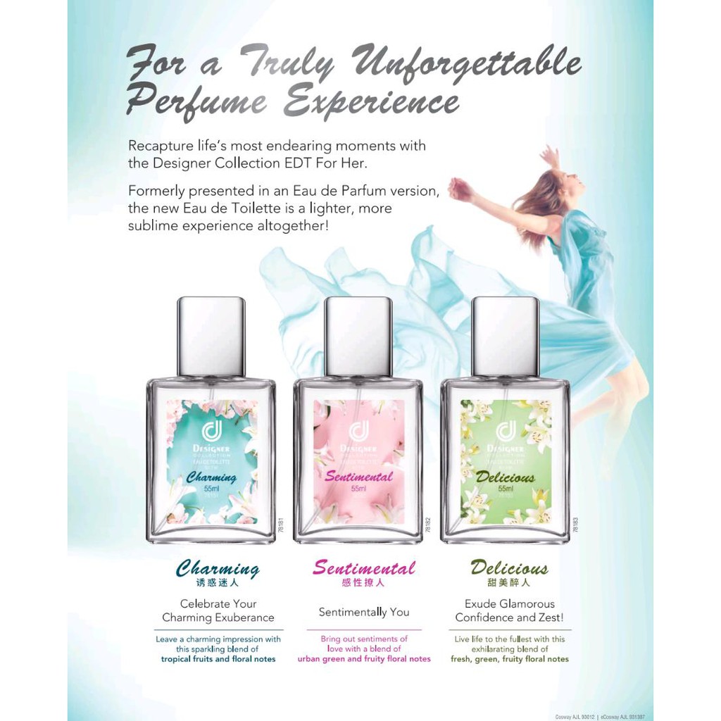 Cosway Designer Collection Charming EDT For Her -Charming /Sentimental ...