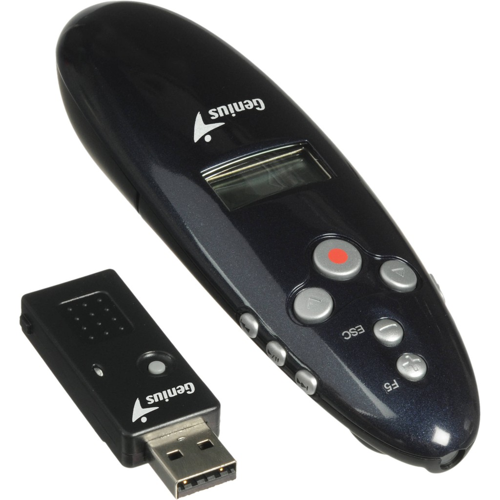 Genius Media Pointer 2.4 GHz Professional Presenter (Clear Stock ...