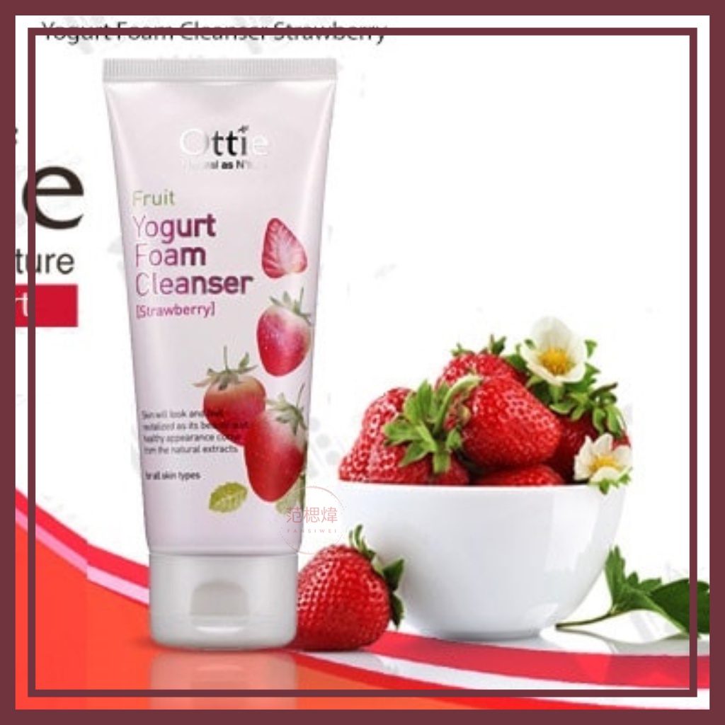 OTTIE Strawberry Fruits Yogurt Foam Cleanser 150ml | Shopee Malaysia