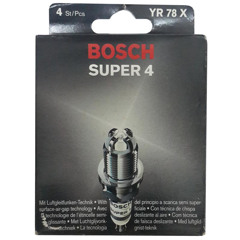 ORIGINAL BOSCH SUPER 4 SPARK PLUG YR78X | Shopee Malaysia