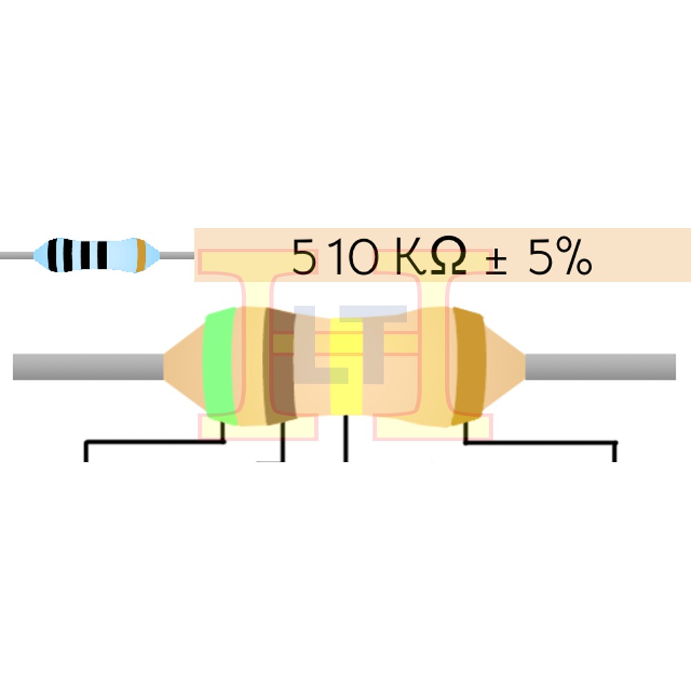 (READY STOCK) RESISTOR 510K Ohm 5% (10pcs) | Shopee Malaysia
