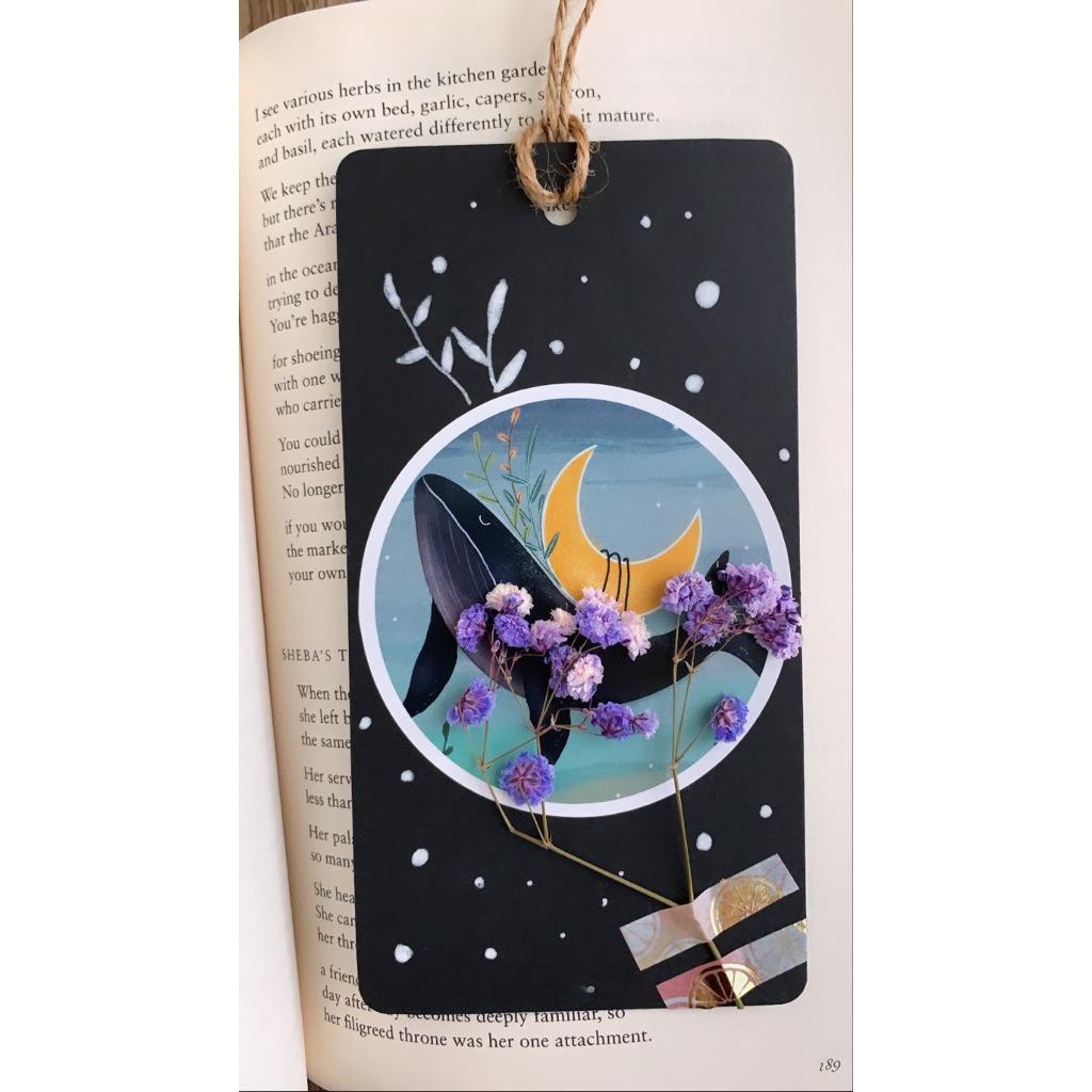 Whale Bookmark,Handmade Bookmark,Art,Craft,Watercolor,Painting,Desk ...