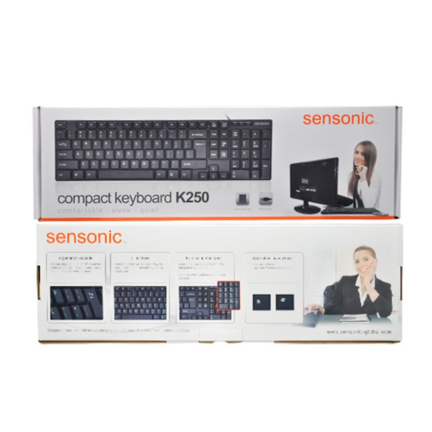 SENSONIC K250 USB WIRED COMPACT KEYBOARD | Shopee Malaysia
