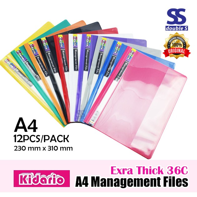 Management File A4/Kidario Management File Extra Thick 36C/12PCS ...