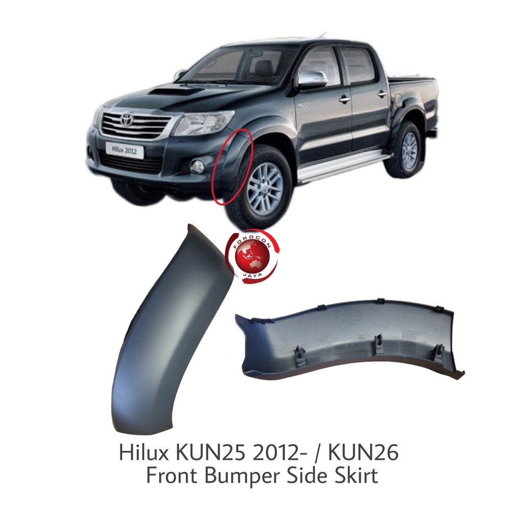 Toyota Hilux 2012- Front Bumper Side Skirt 52112-0K150 52113-0K140 ...