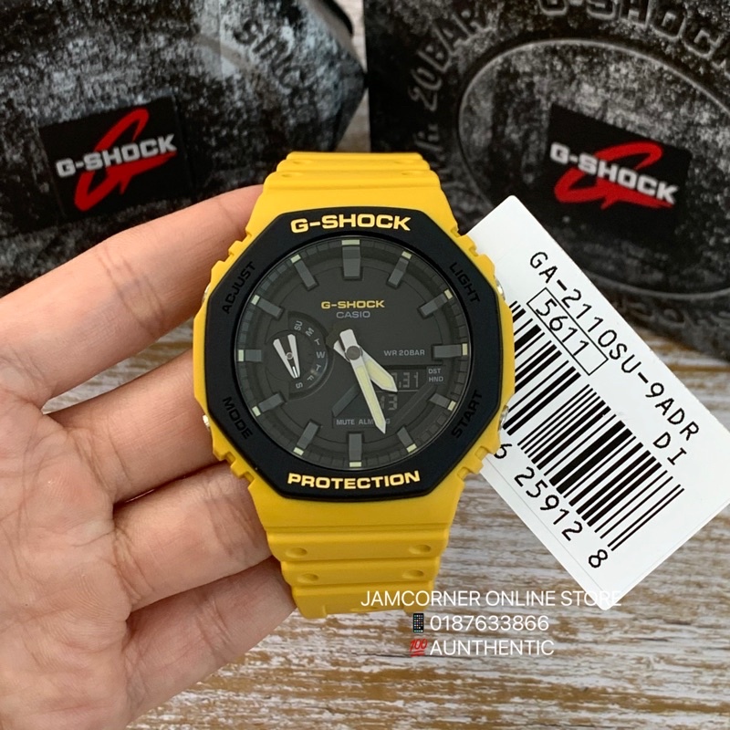 100% ORIGINAL CASIO G-SHOCK GA-2110SU-9A aka JAM TMJ KUNING READY STOCK ...