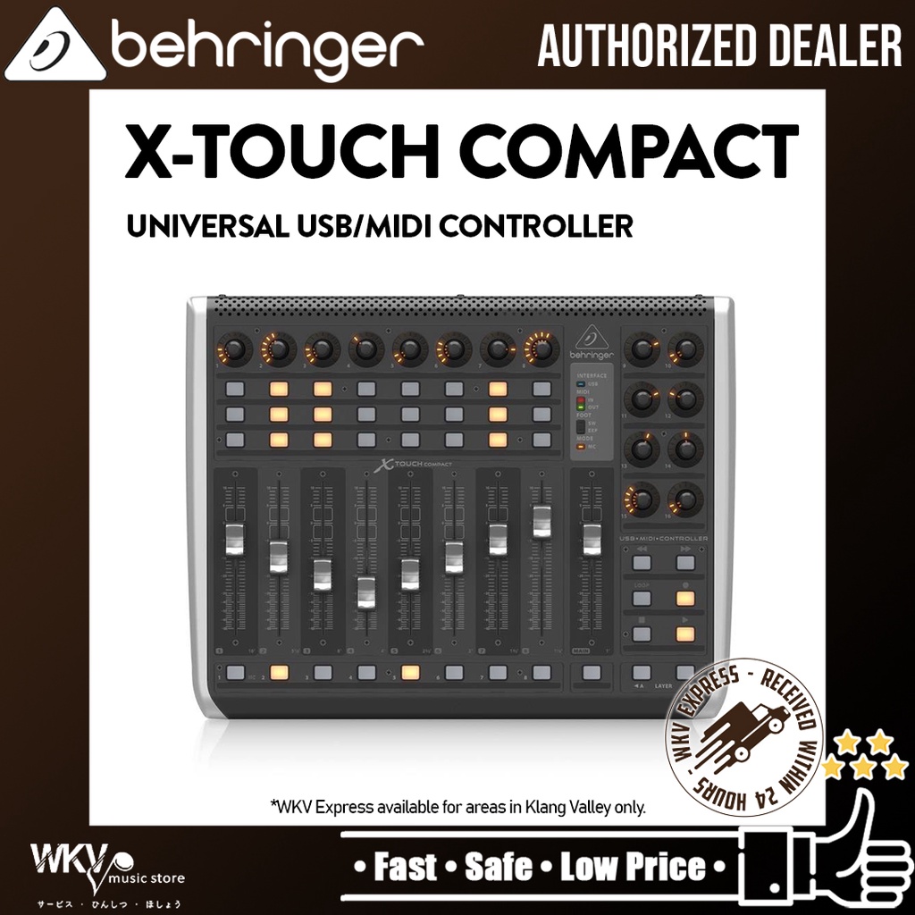 Behringer X-Touch Compact Universal USB/MIDI Controller (XTouch / X Touch) | Shopee Malaysia
