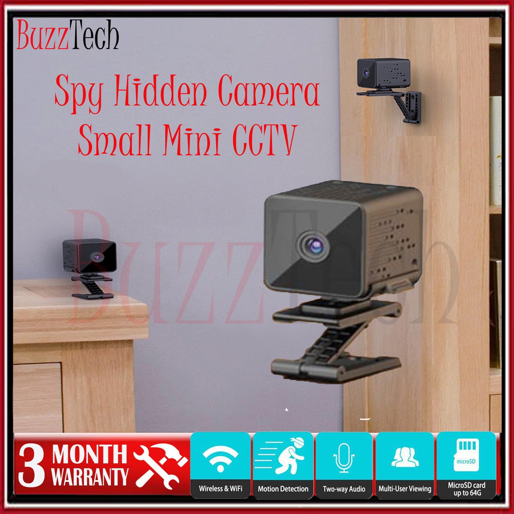 Buzztech wireless wifi 720p hd mini cctv ip camera spy hidden camera ...