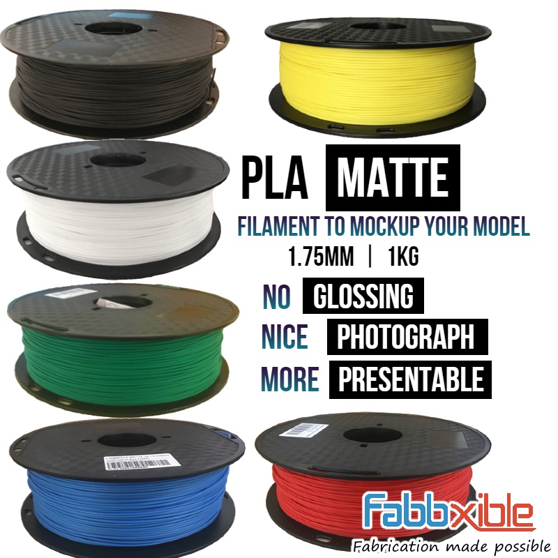 Fabbxible 1.75mm PLA Matte Filament 1kg/ 1000g | Shopee Malaysia Fabbxible 1.75mm PLA Matte Filament 1kg/ 1000g | Shopee Malaysia