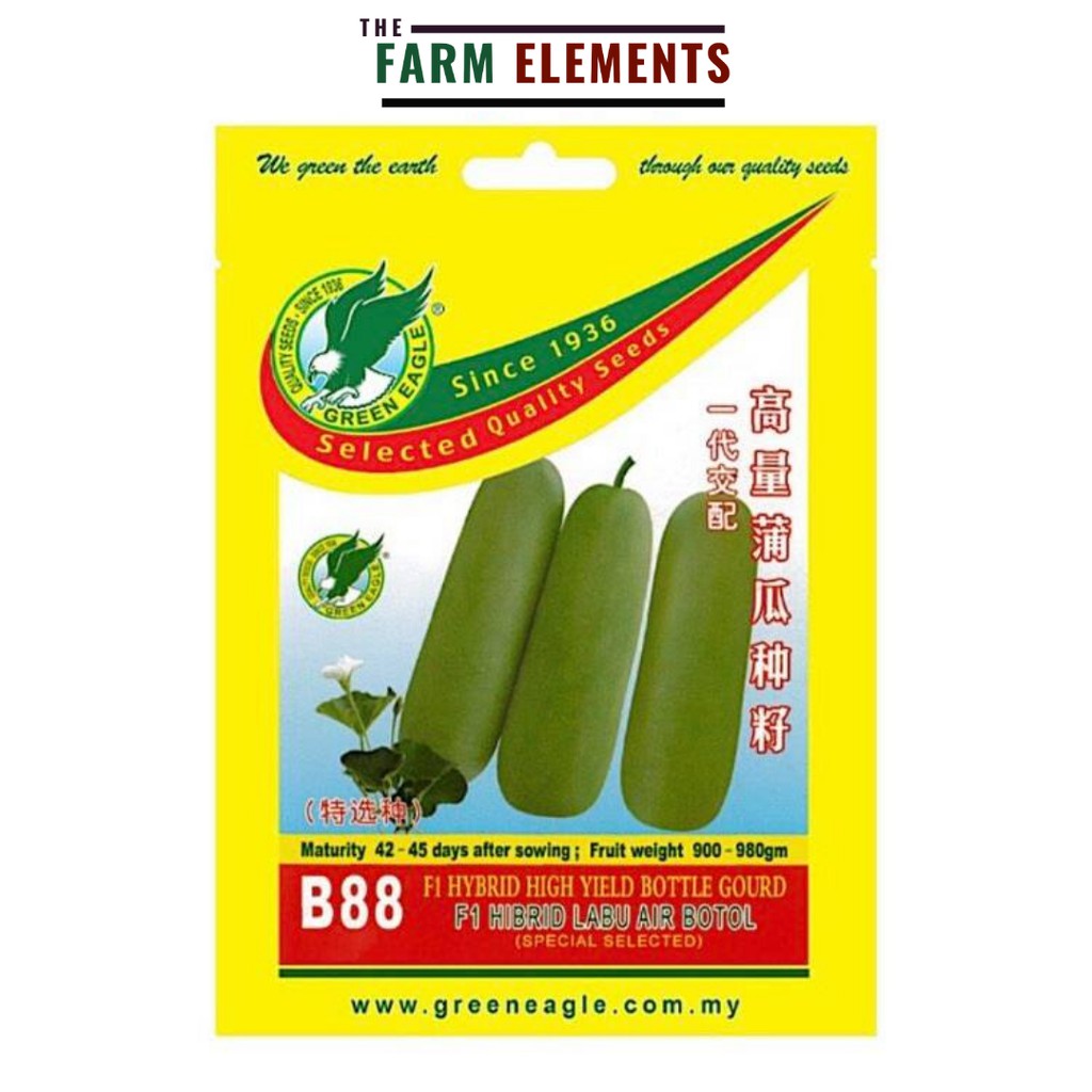 GE B88 F1 Hybrid High Yield Bottle Gourd Seed/ F1 Hibrid Labu Air Botol ...