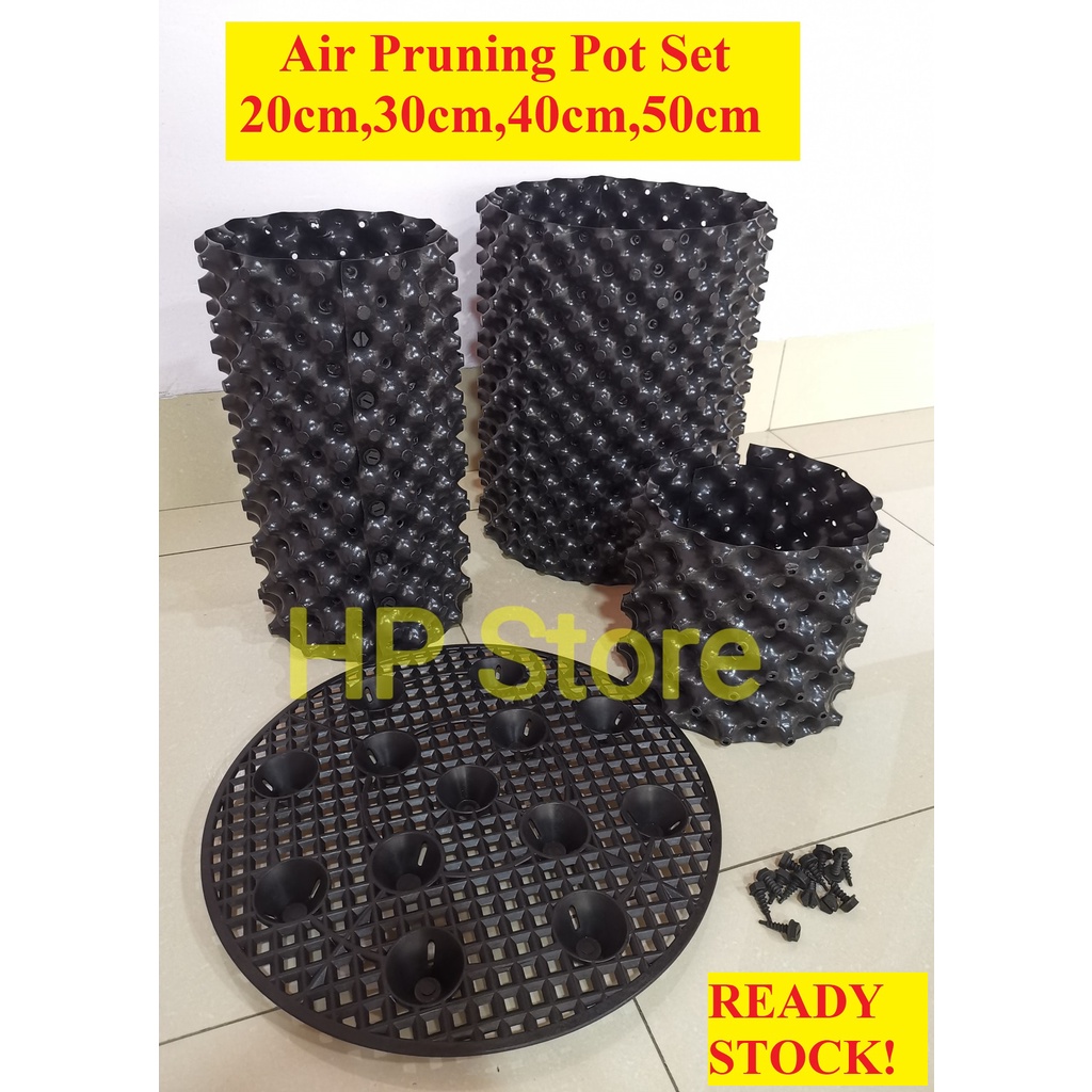 【20,30,40,50cm】控根器/Air Prunning Pot Set/Plant Root Control Trainer Fast ...