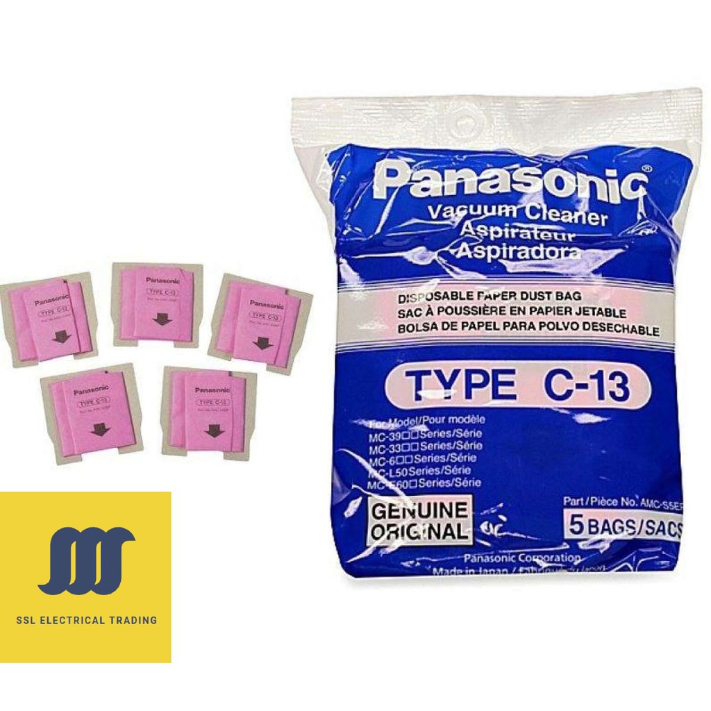 Panasonic Vacuum Dust Bag (Pack) Type-C11 [ Original ] | Shopee Malaysia