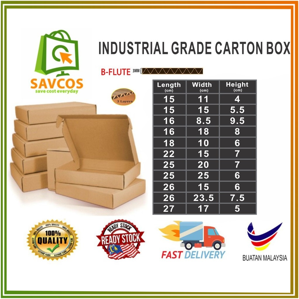 [Buy 10 Free 1] [USED] Craft Paper Packaging Auto Lock Box Carton Box ...