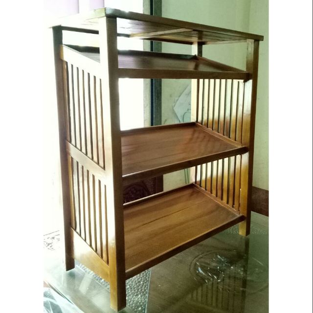 RAK KASUT KAYU JATI. | Shopee Malaysia