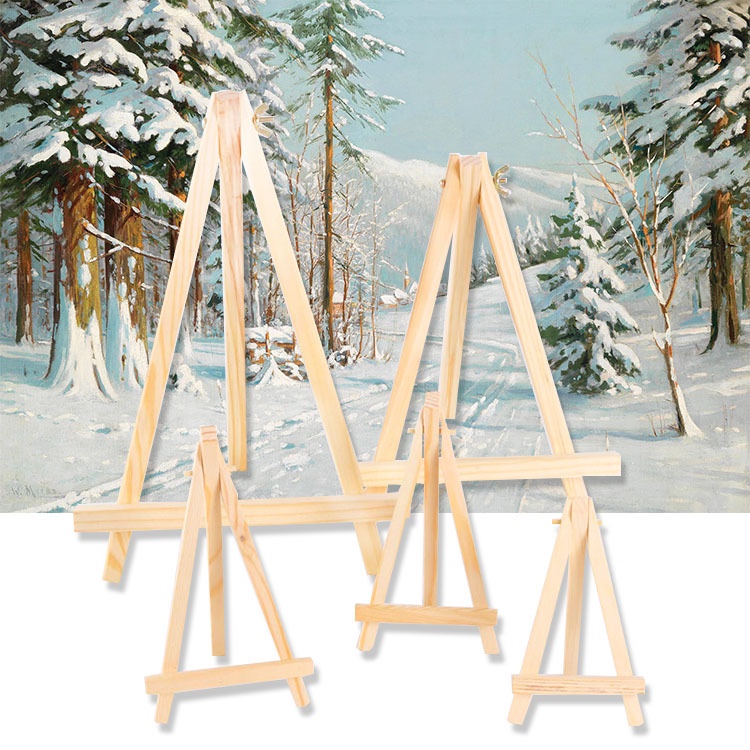 Tripod Mini Natural Wood Easel for Kids Tabletop Display Meeting ...