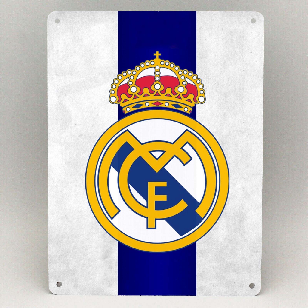 FC Real Madrid Vintage Iron Poster Metal Poster Home Art Decor Retro ...