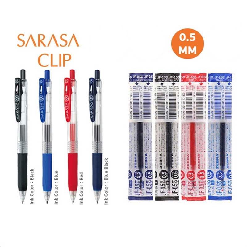 4 Colors Zebra Sarasa Clip Gel Pen 0.5MM JJ15 | Shopee Malaysia